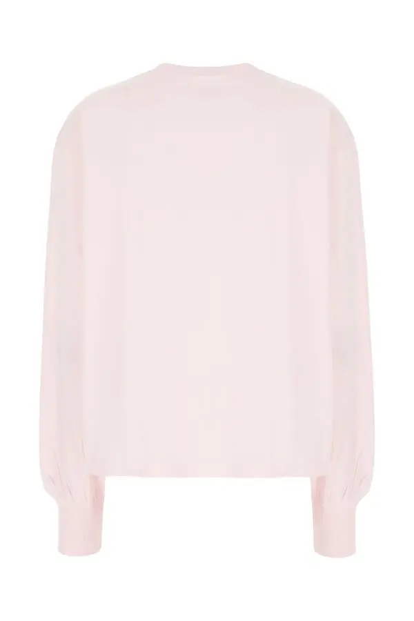 GANNI Long Sleeve Sweatshirt With Cherry Graphic
