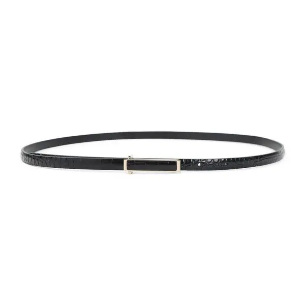 TOM FORD Soft Printed Croco Belt - Black