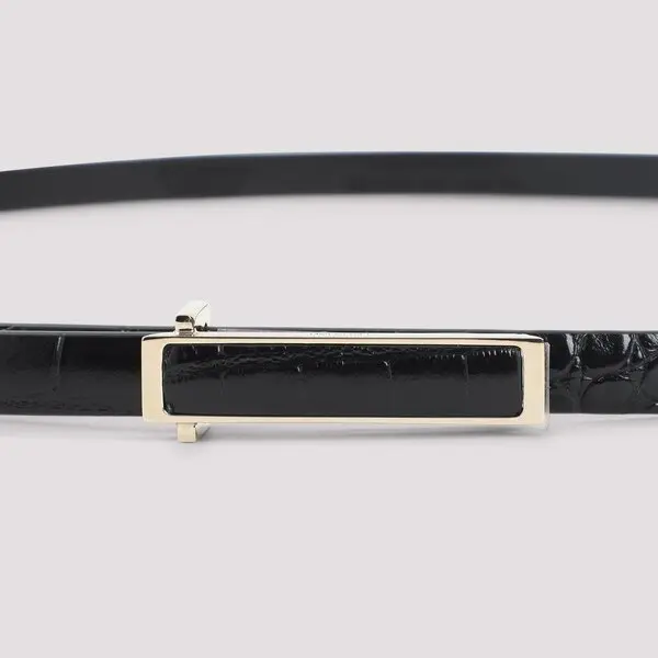 TOM FORD Soft Printed Croco Belt