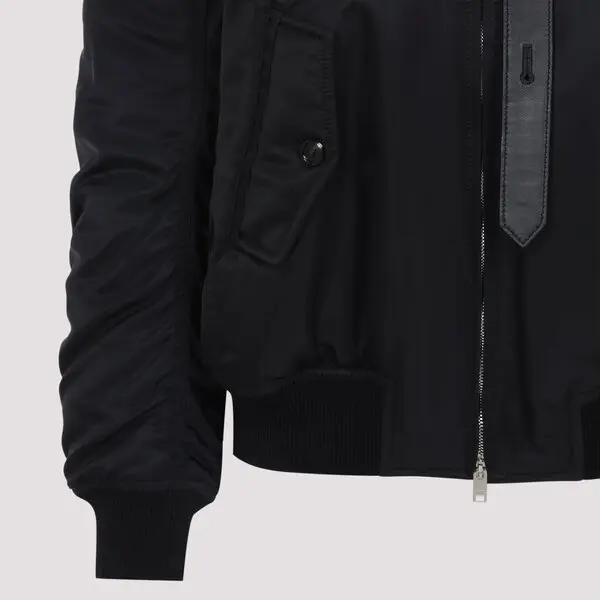 Bottega Veneta Intrecciato Nylon Bomber Jacket