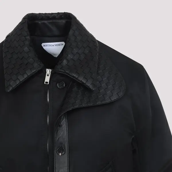 Bottega Veneta Intrecciato Nylon Bomber Jacket