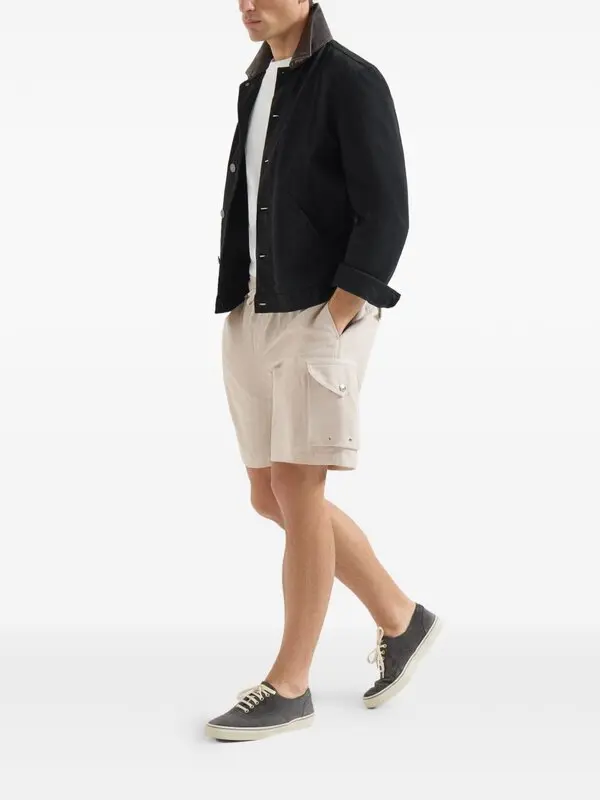 Brunello Cucinelli Linen Cargo Shorts - Multicolor