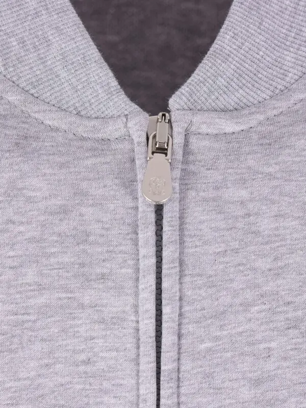 Brunello Cucinelli Cotton Zip Up Sweatshirt - Multicolor
