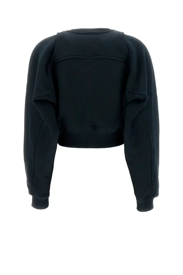 Off-White Cropped Sweatshirt With Logo