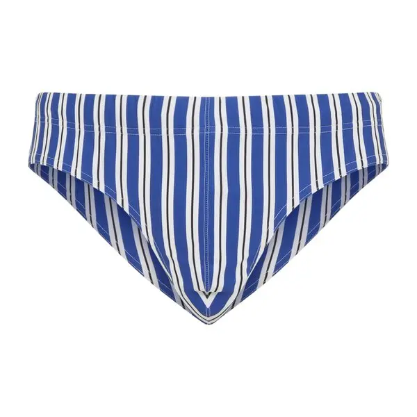 TOM FORD Regimental Stripe Swim Brief - Blue