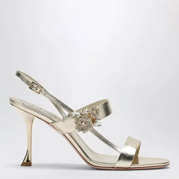 ROGER VIVIER Efflorescence Embellished Stiletto Sandals - Silver