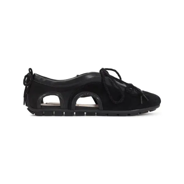 Simone Rocha Cutout Ballerina Sneakers - Black