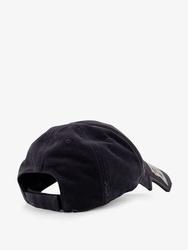 Balenciaga Cotton Cap With Visor And Printed Logo - Multicolor