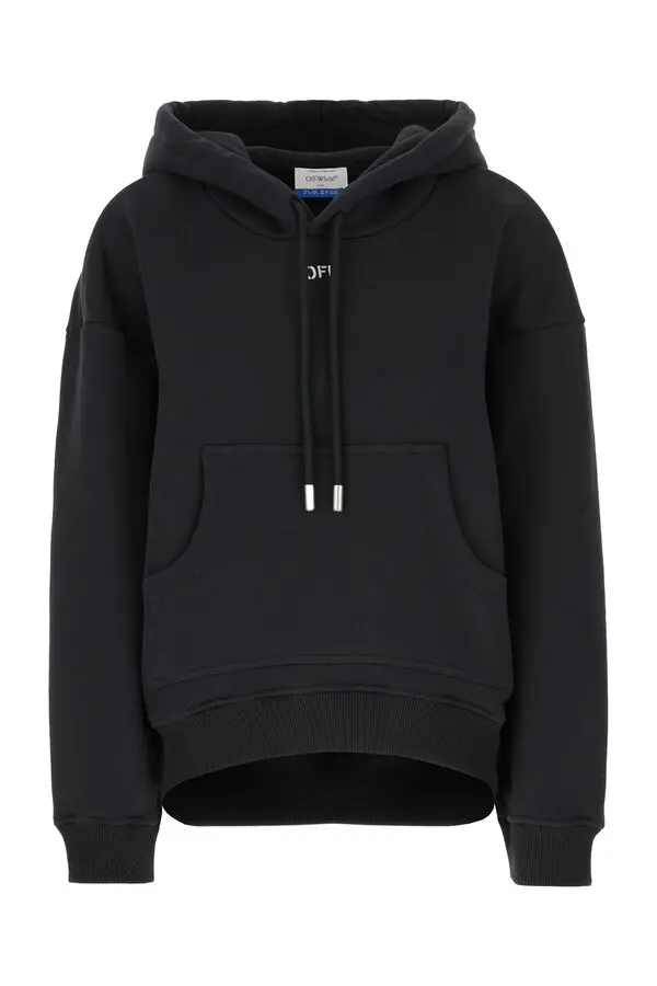 Off-White Hooded Sweatshirt With Logo