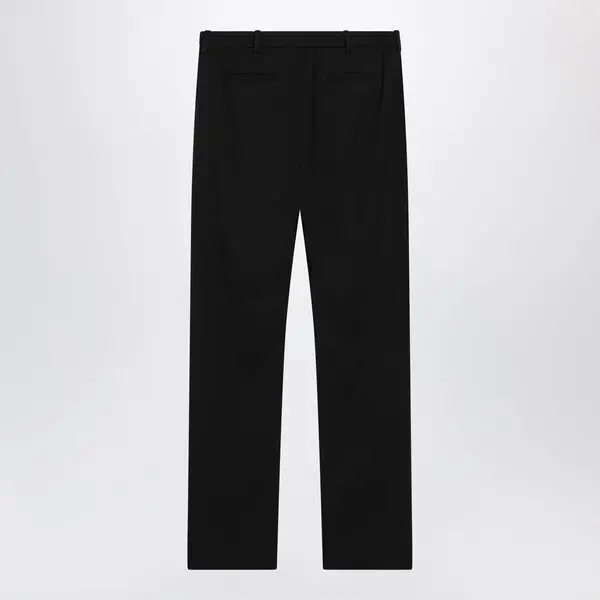 Balenciaga Slim Tailored Trousers In Stretch Wool Twill - Black