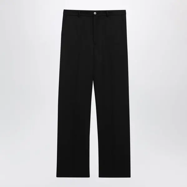 Balenciaga Tailored Trousers In Dry Wool - Black
