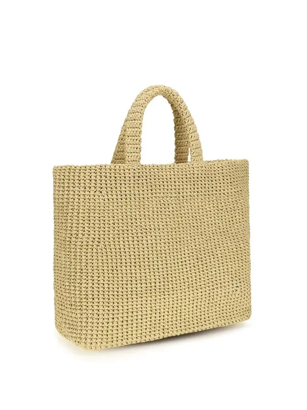 Prada Raffia Tote Bag