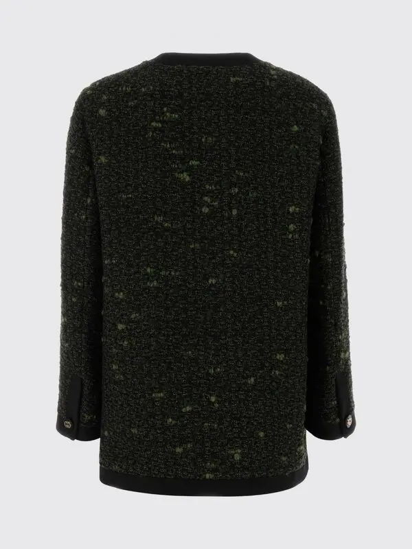 Gucci Textured Knit Jacket With Button Detail