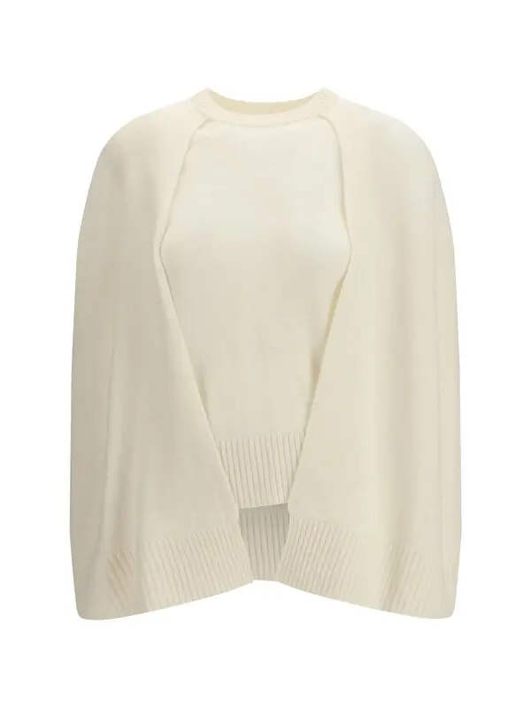 TOTEME Cashmere Poncho Sweater - Multicolor