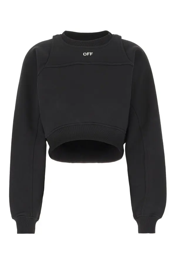 Off-White Cropped Sweatshirt
