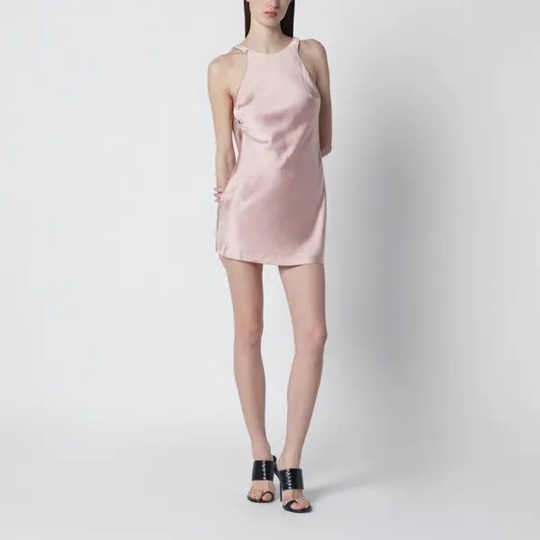 Andamane The Attico Carmen Mini Dress With Open Back - Pink