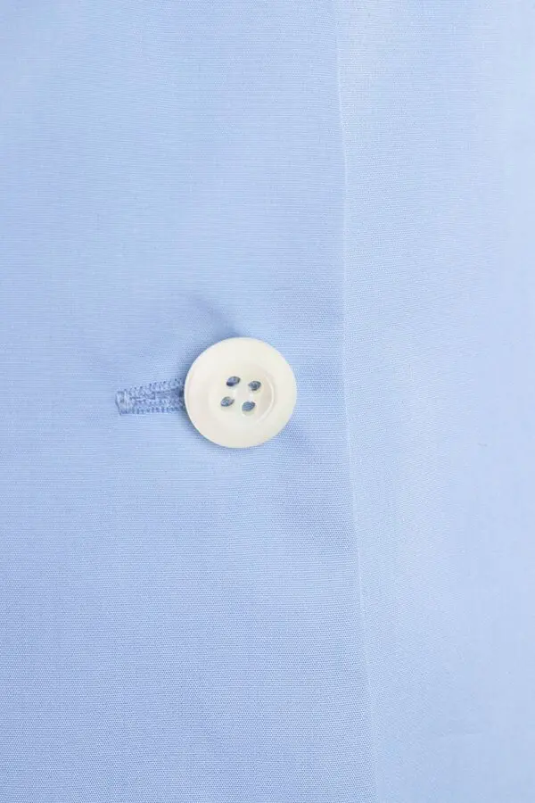 Miu Miu Light Blue Ruffled Pinafore Dress