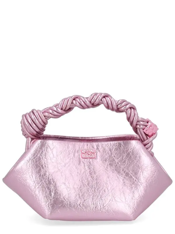 GANNI Mini Bou Bag With Knotted Handle - Pink