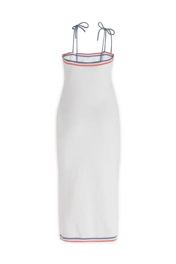 Fendi White Dress With Tie Straps - Multicolor