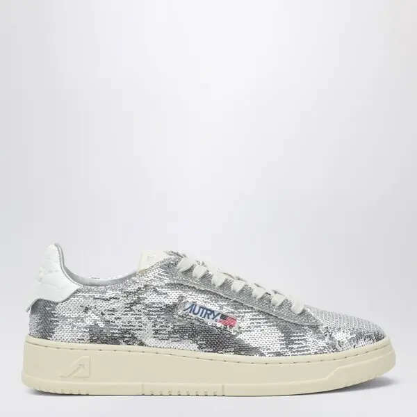 AUTRY Dallas Sequin Lace-up Sneakers - Gray
