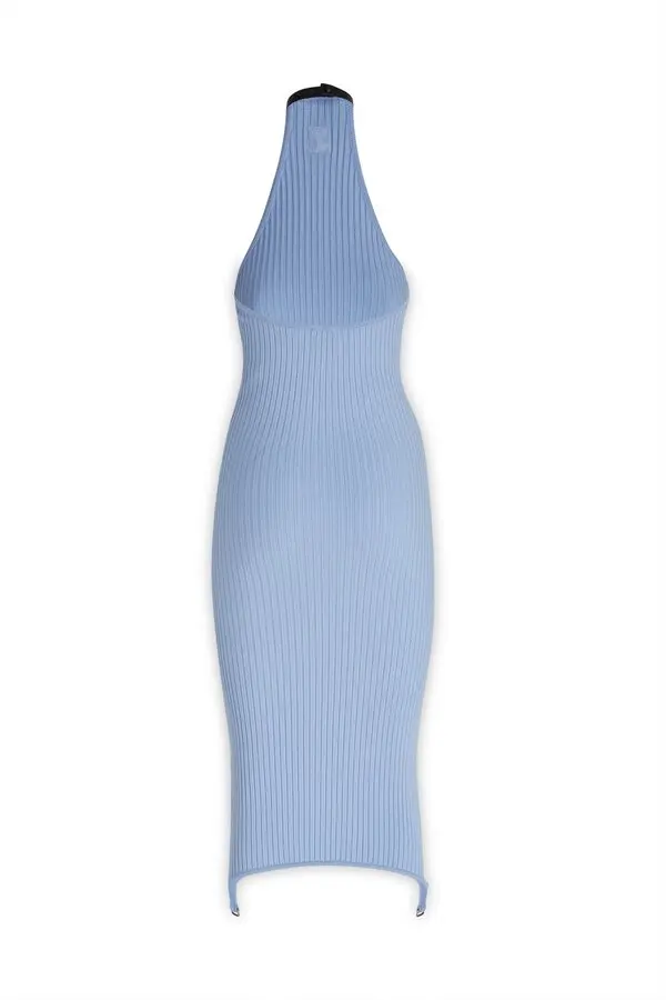 COURREGES Ribbed Halter Dress