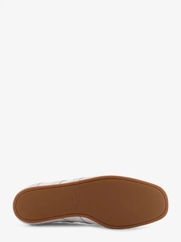 TOTEME Canvas Low-top Sneakers With Leather Profiles - White
