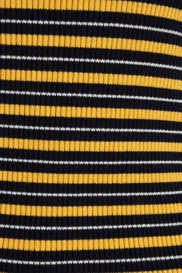 Prada Striped Ribbed Knit T-shirt