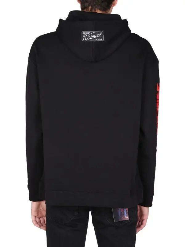 Raf Simons Synchronicity Hooded Sweatshirt - Black
