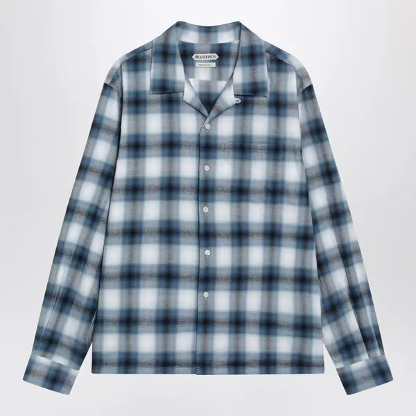 JW Anderson Gradient Check Shirt - Blue
