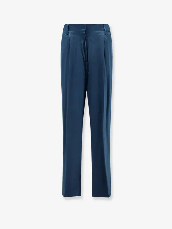 Dries Van Noten Wide Leg Satin Trousers - Multicolor
