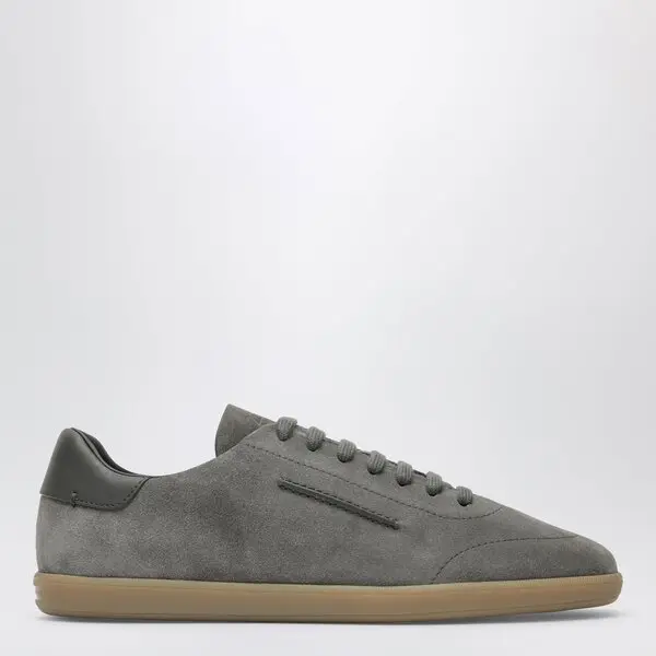 Zegna Grey Suede Sneakers - Gray