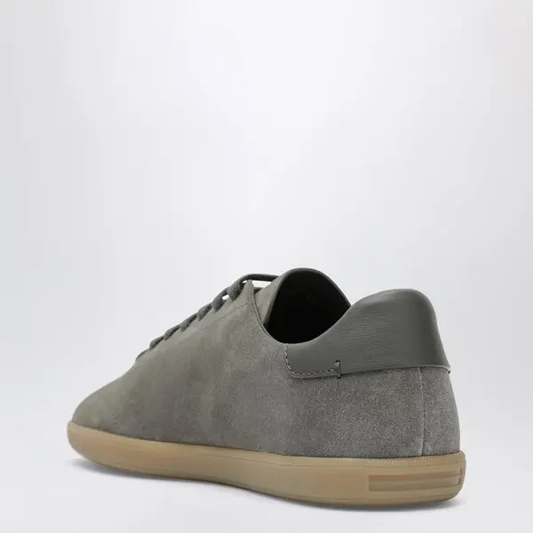 Zegna Grey Suede Sneakers - Gray