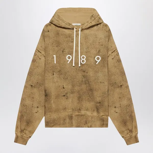 1989 STUDIO Camouflage Logo Hoodie - Cream