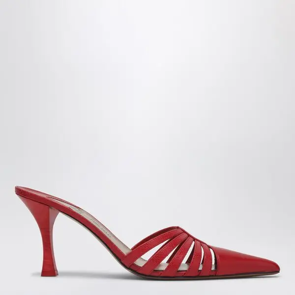 Paris Texas Nadia Leather Mule - Red