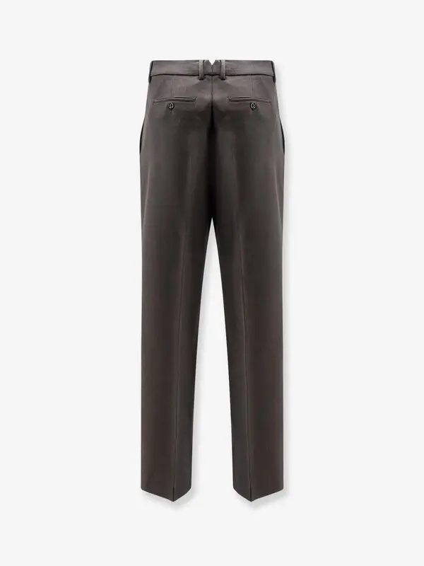 AMI Paris Virgin Wool Wide Leg Trousers
