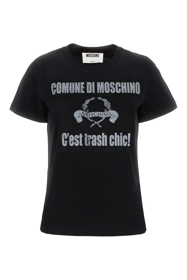 Moschino C'est Trash Chic!" T-shirt - Multicolor