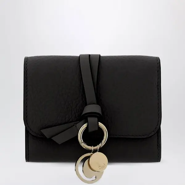 Chloé Mini Alphabet Trifold Wallet - Black