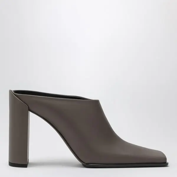Alaïa Square-toe Block Heel Mules - Brown