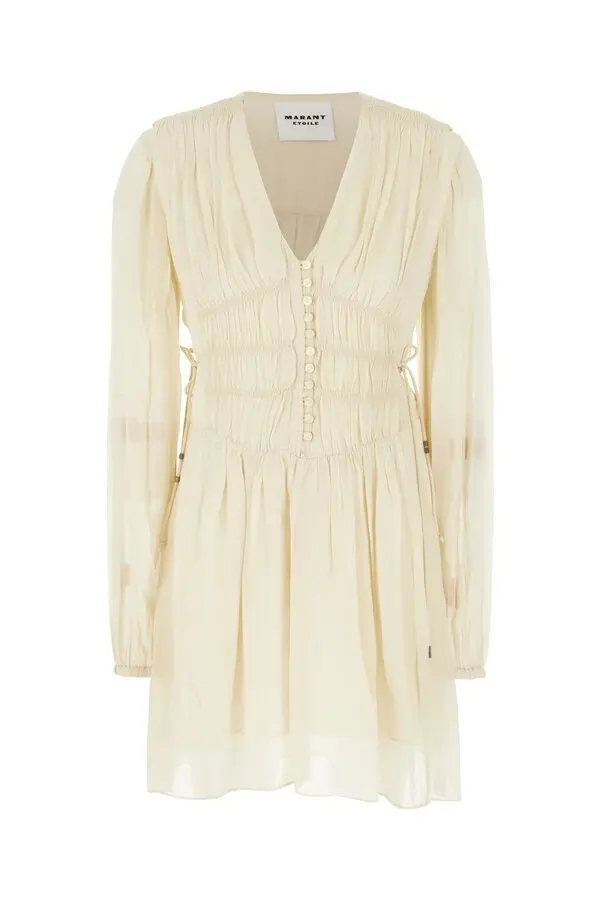 Isabel Marant Étoile Shirred Button-up Dress - Multicolor