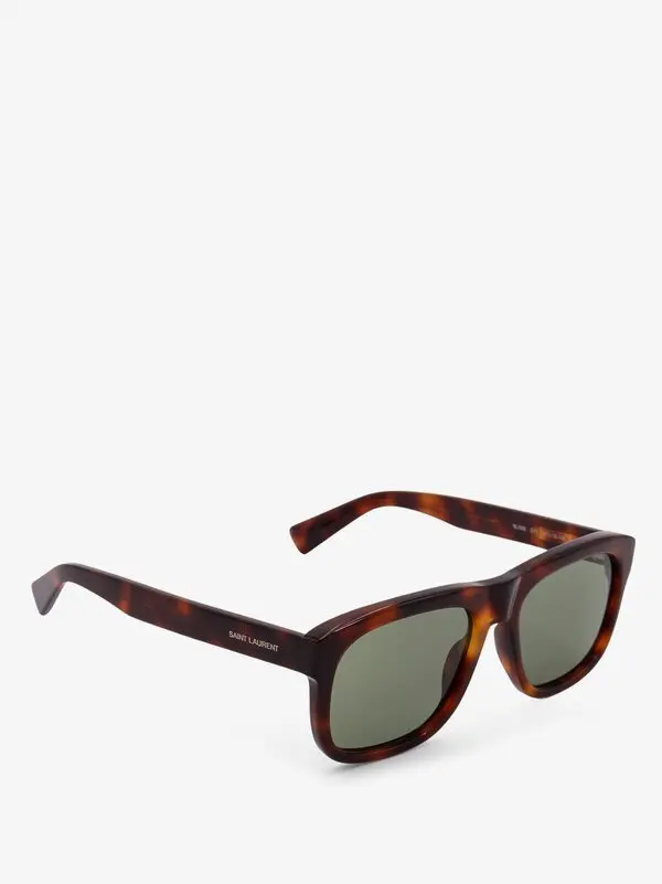 Saint Laurent Acetate Sunglasses With Engraved Logo