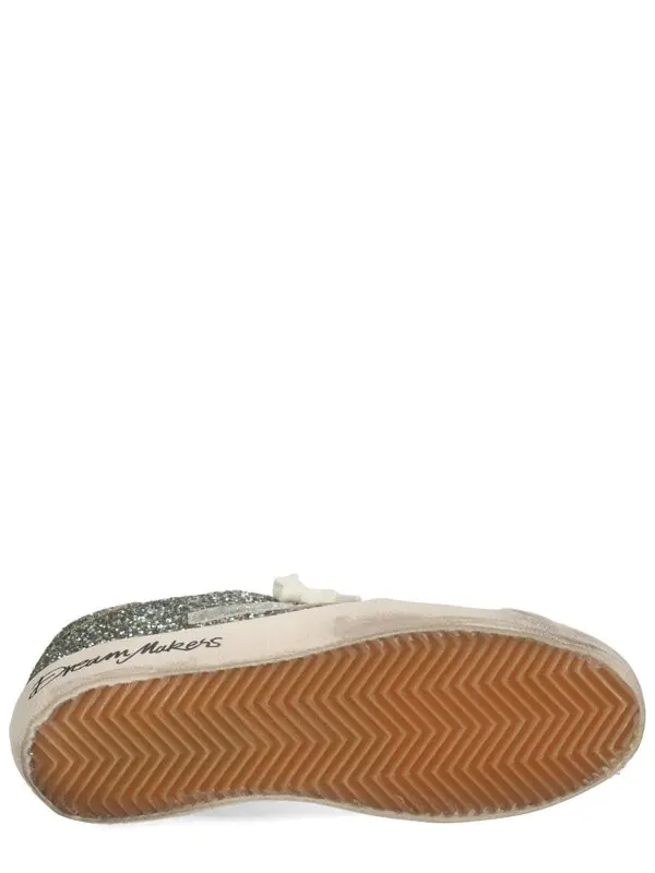 GOLDEN GOOSE Superstar Glitter Sneakers - Silver
