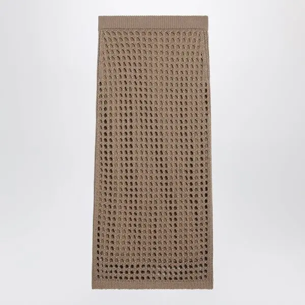 Max Mara Mesh Cotton Maxi Skirt