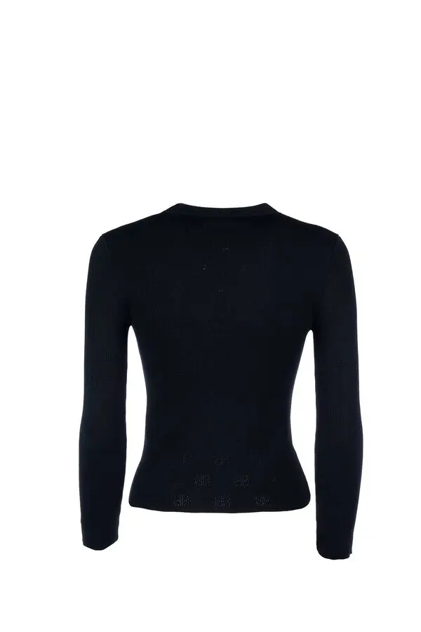 Balenciaga Crewneck Knit Top