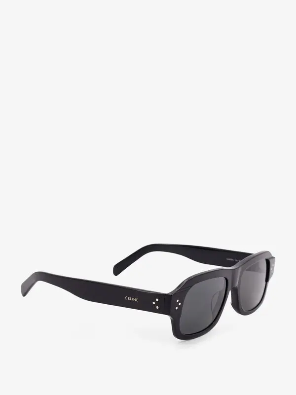Celine Acetate Rectangular Sunglasses - Black