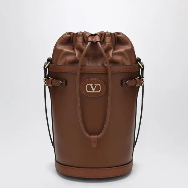 Valentino Garavani Vlogo Signature Bucket Bag - Brown
