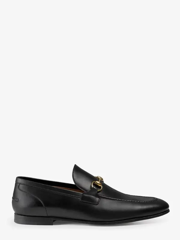 Gucci Jordaan Leather Loafers With Horsebit Detail - Multicolor