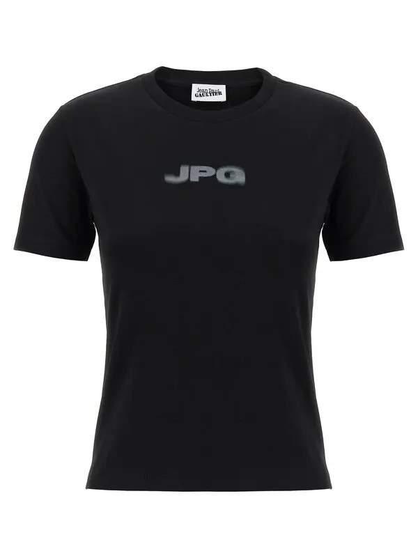 JEAN PAUL GAULTIER Jpg Baby Tee" T-shirt - Black