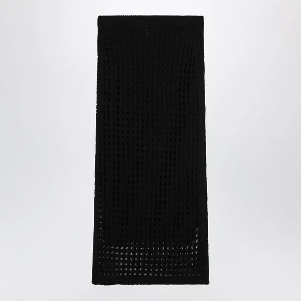 Max Mara Long Sheer Net Cotton Skirt