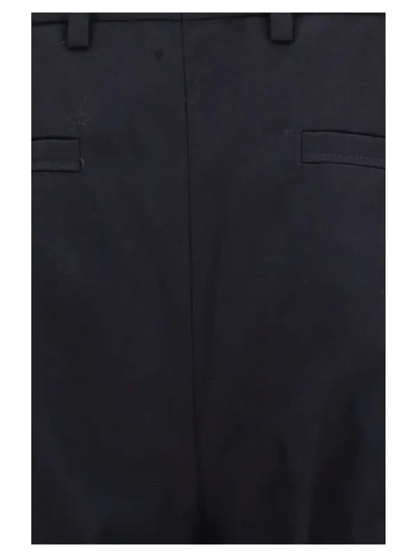 Zegna Cotton And Linen Tailored Trousers - Black
