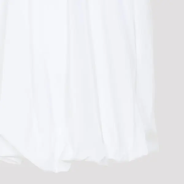 JIL SANDER Voluminous Cotton Bermuda - White